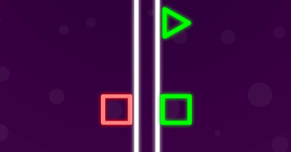 Two Neon Boxes 🕹️ Bloxorz Game